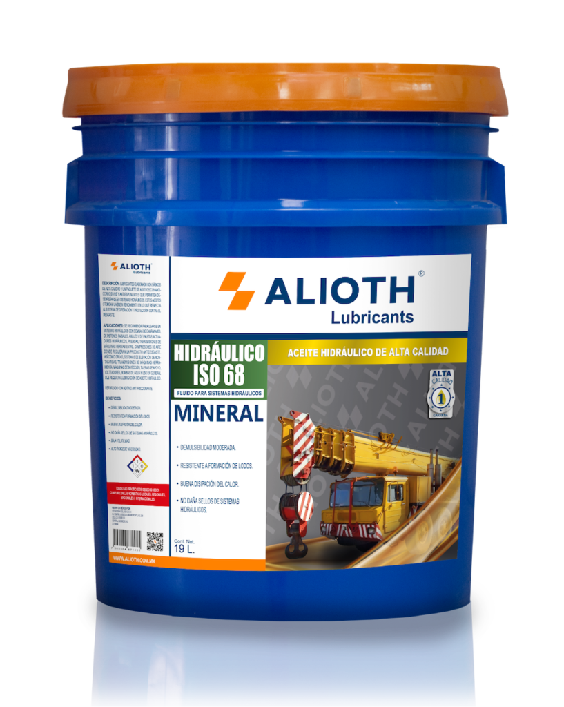 ACEITE PARA SISTEMA HIDRÁULICO ISO 68 MINERAL - Alioth Lubricants